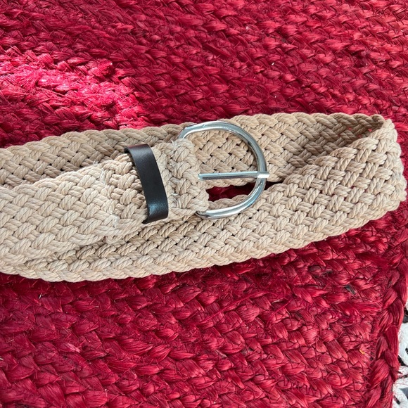 GAP | Accessories | Rattan Belt With Silver Belt Buckle | Poshmark